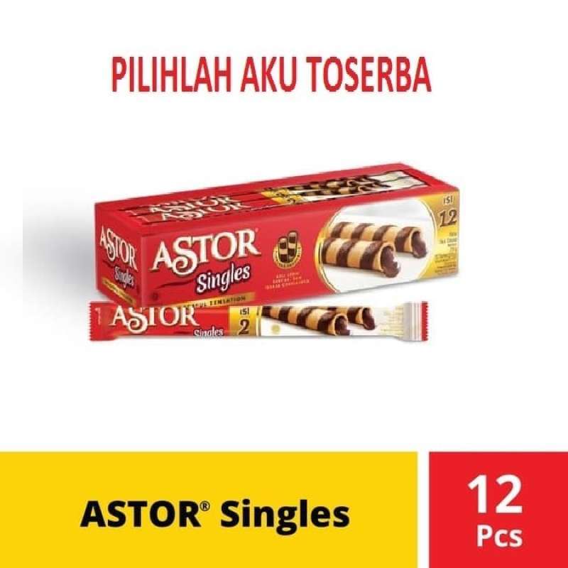 Promo ASTOR Singles, 1 box isi 12 pcs (HARGA SATUAN) Diskon 12% di ...