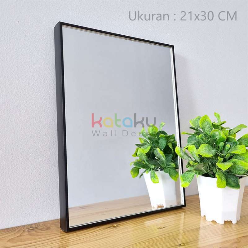 Jual Kaca Cermin Dinding Tempel Cermin Gantung Minimalis Ukuran A4 ...