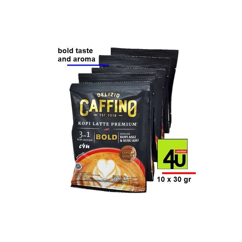 Jual Caffino Delizio Bold Premium Coffee Latte [10 Sachet]Kopi di ...