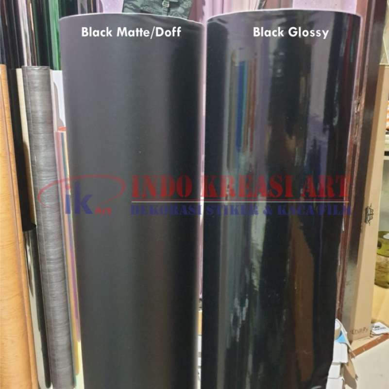 Promo Stiker Hitam Doff Matte Glossy Sticker Vinyl Untuk Motor Mobil ...