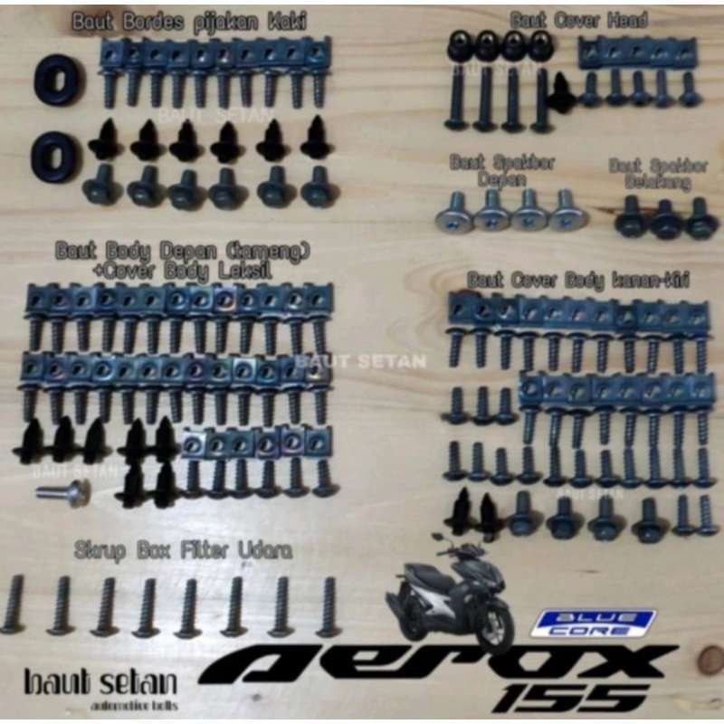 Promo Baut - baud set full body Aerox 155 VVA Diskon 3% di Seller Aneka ...
