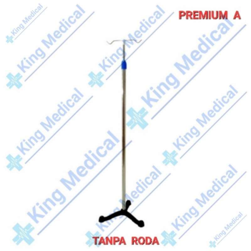 Promo Tiang Infus Stainless K - 5 Pakai Roda - PREMIUM A Diskon 29% di ...