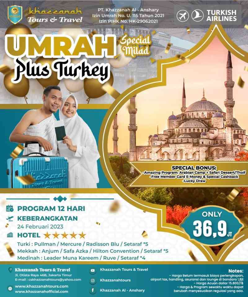 Jual UMROH PLUS TURKEY di Seller Khazzanah Tours & Travel - Kota ...