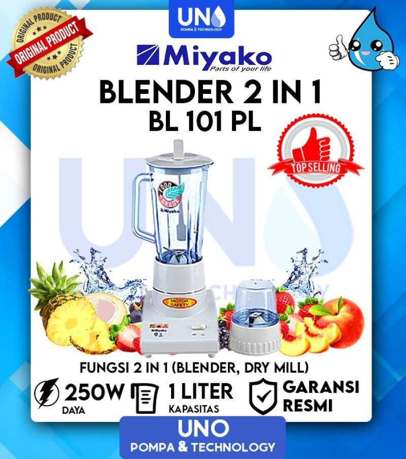 Jual Blender Plastik 1 Liter BL-101 PL (PUTIH) di Seller Thunder Store ...