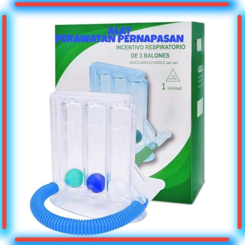 Promo Spirometer 3 Bola Alat Bantu Pemeriksaan Kapasitas Fungsi Paru ...