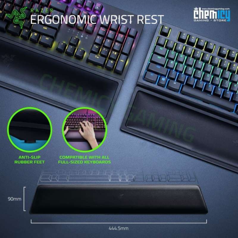 Jual Razer Ergonomic Wrist Rest For Full-sized Keyboards Di Seller ...