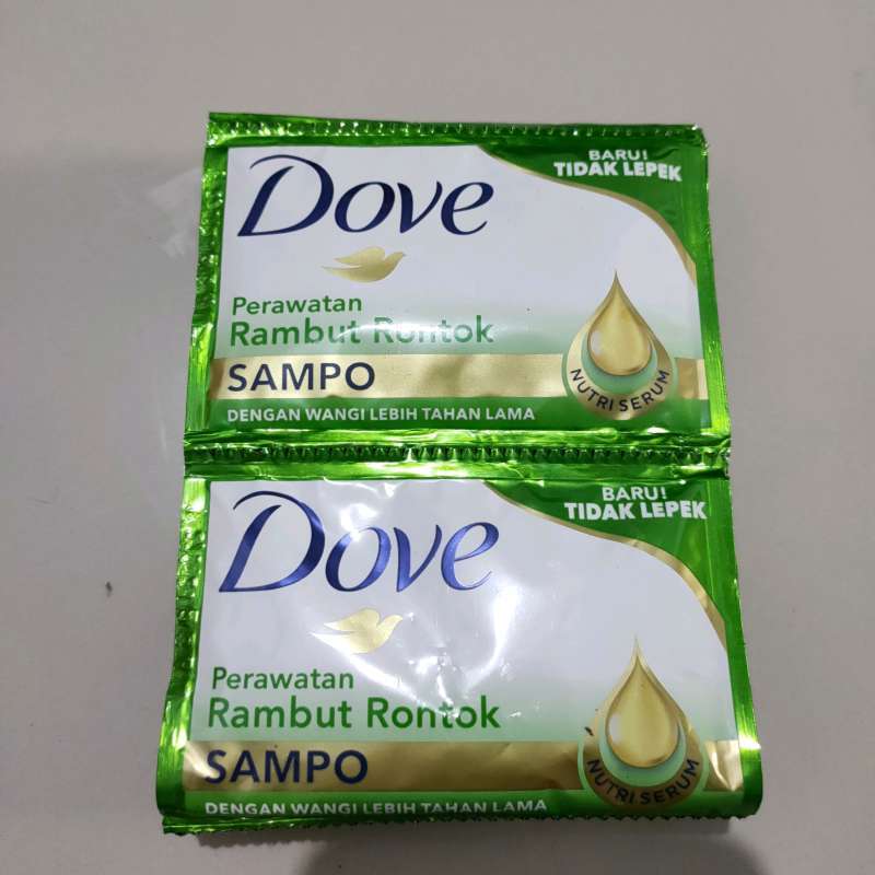 Promo Dove Shampoo 9 ml * 12 sachet hijau , sampo saset / renceng ...