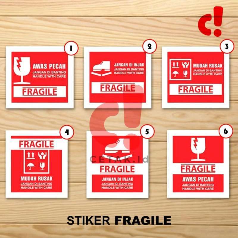 Jual STIKER FRAGILE di Seller Cetak.id - Kapuk, Kota Jakarta Barat | Blibli
