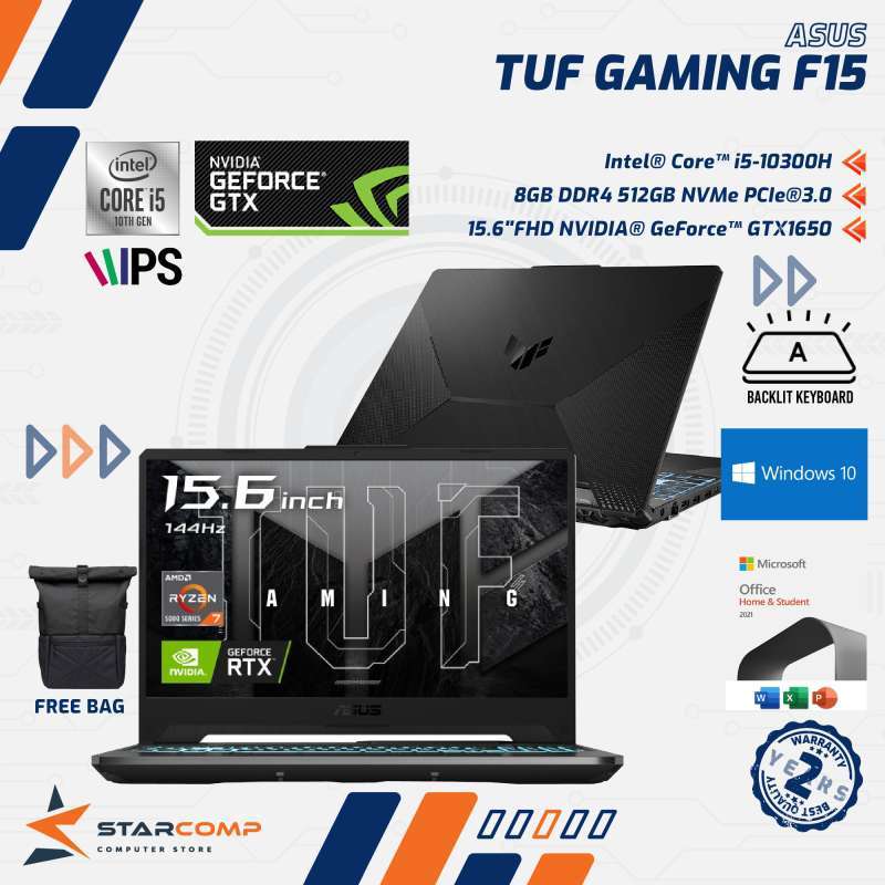 Jual ASUS TUF Gaming F15 FX506LHB i5-10300H 8GB 512GB GTX1650 4GB IPS ...