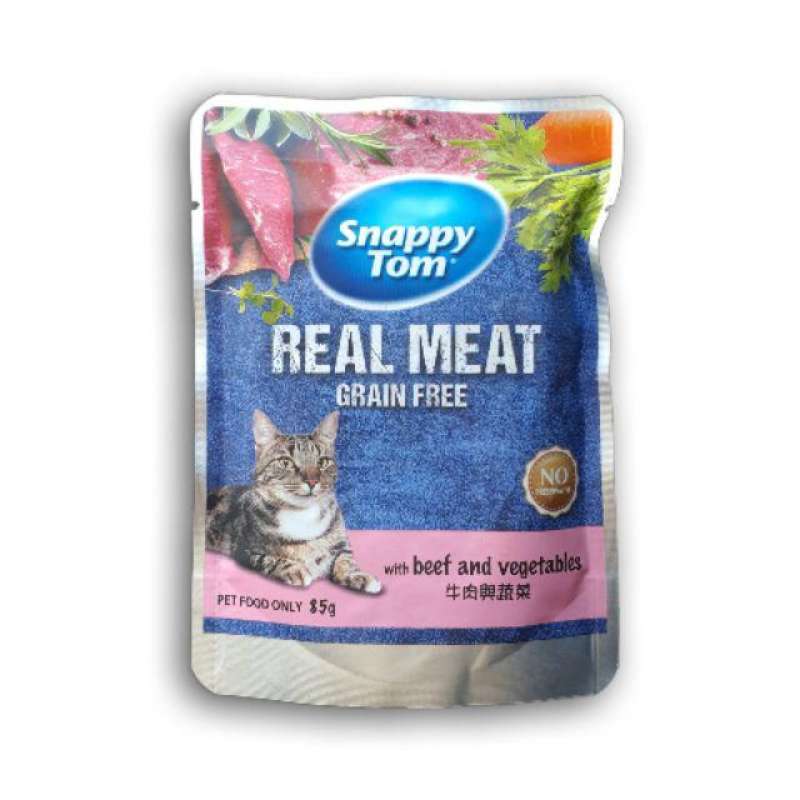 Promo Snappy Tom 85gr - Makanan Kucing Grain Free Daging Asli untuk ...
