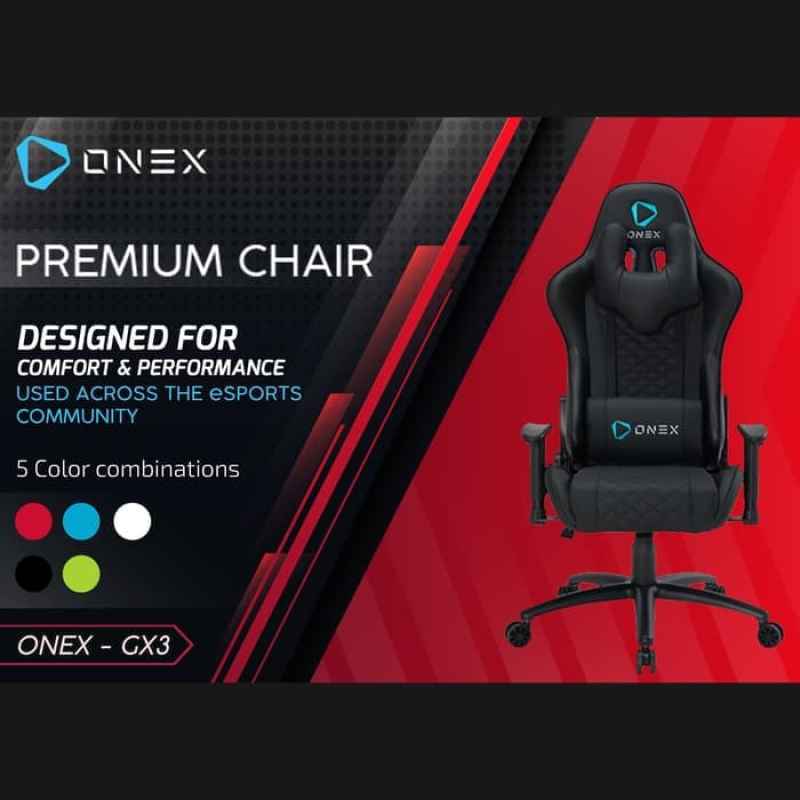 Jual Onex Gx3 Premium Quality Gaming Chair Kursi - Hitam Di Seller Onex ...