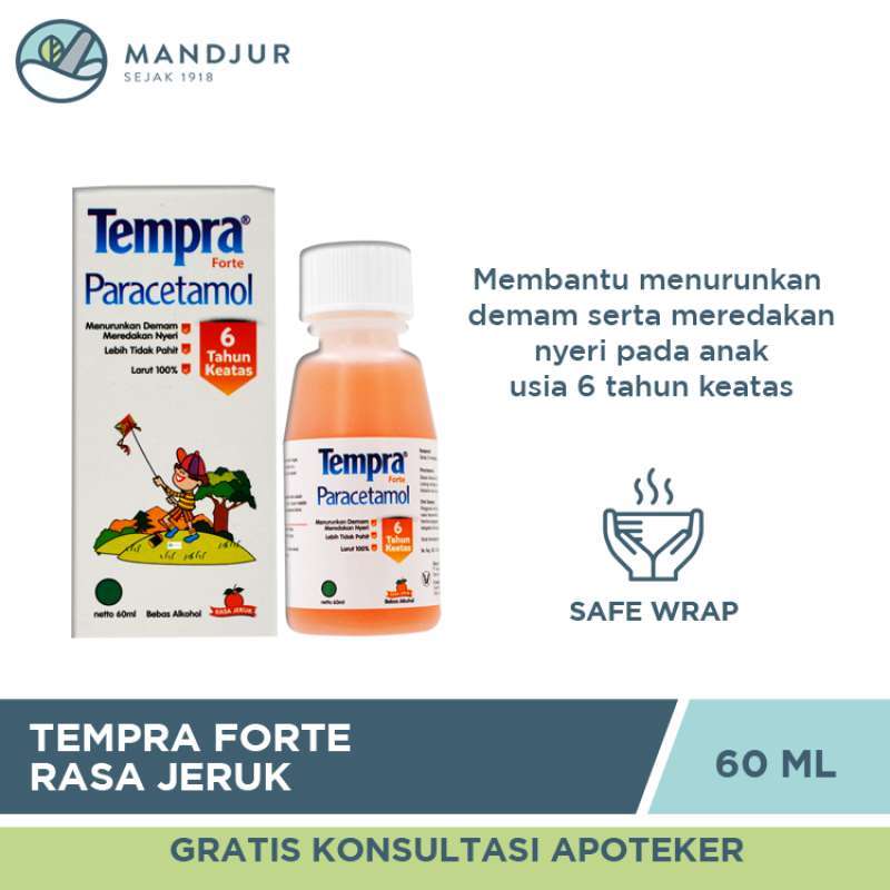 Jual Tempra Forte Jeruk 60 mL - Obat Demam dan Pereda Nyeri Anak di ...