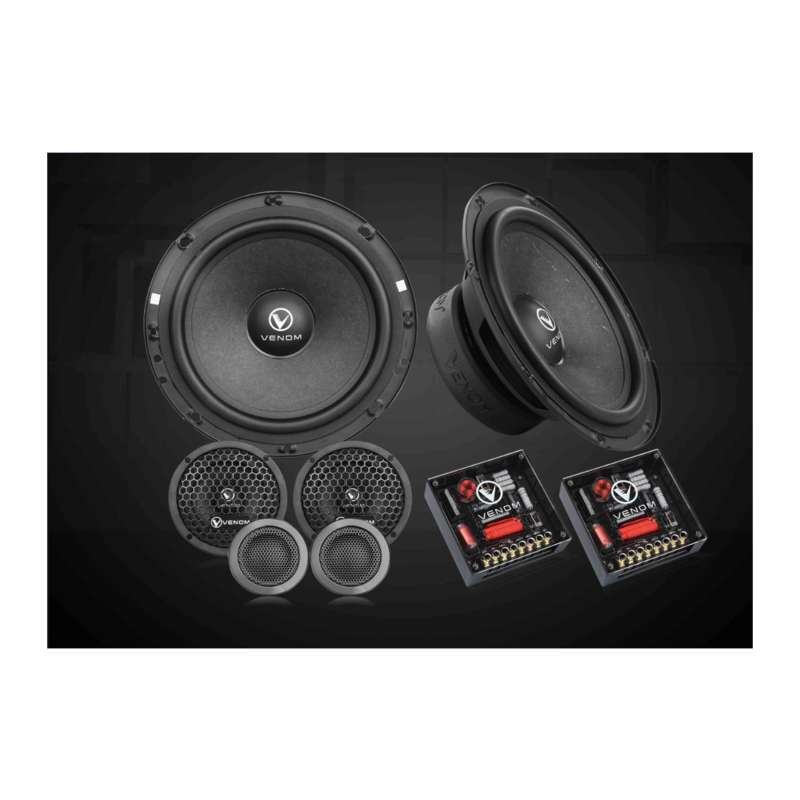 Jual Venom Vx 6.3b Speaker Mobil 3-way 6.5 Inch Component Split Set Di ...