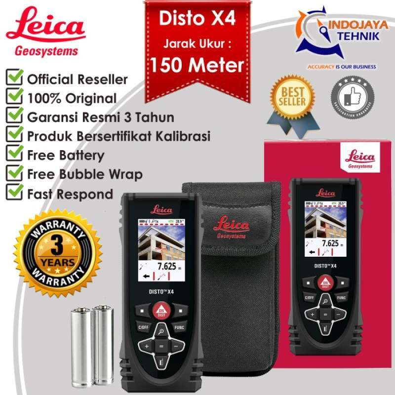 Promo Leica Laser Distance Meter / Disto X4 (150 meter range) Diskon 50 ...