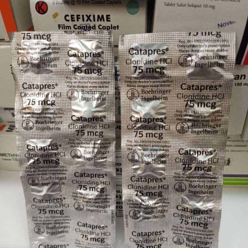 Jual CATAPRES 75MG STRIP/ 10 TABLET di Seller Apotik sehati - Pal ...