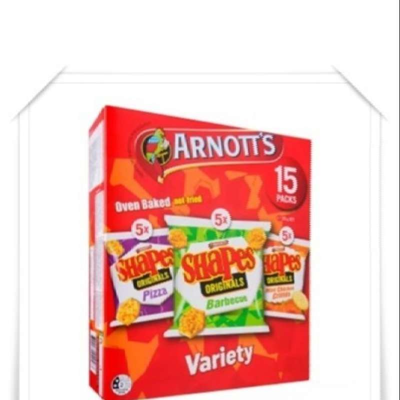 Jual Arnott's Shapes Variety MultiPacks Box Crackers 375g di Seller ... Jual Arnott's Shapes Variety MultiPacks Box Crackers 375g di Seller ...