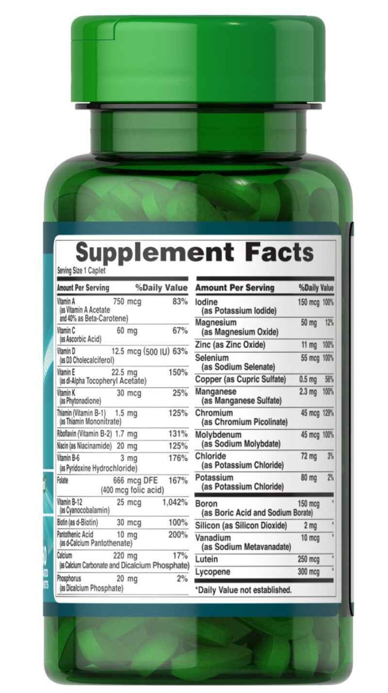 Jual Puritan Abc Plus Senior Multi 50+ 60 Kaplet Vitamin Mineral Adult ...
