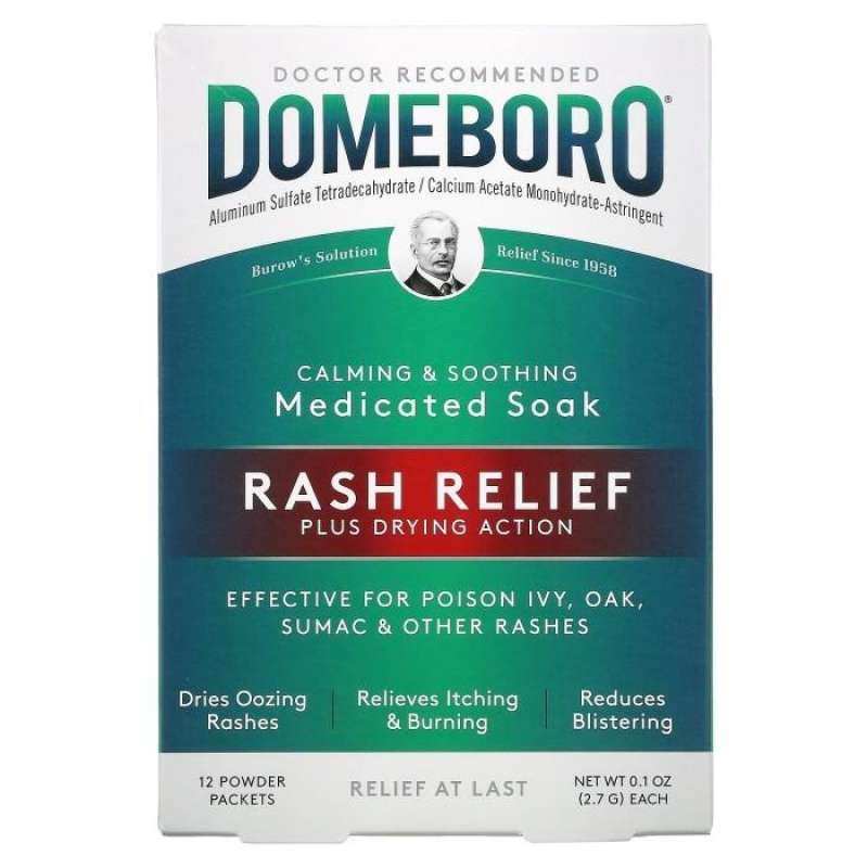 Jual Domeboro Medicated Soak Rash Relief 12 Packets di Seller Macuma ...