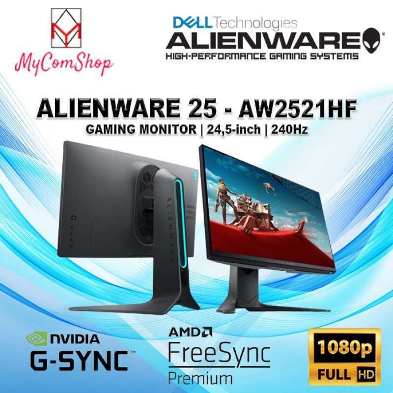 Jual DELL ALIENWARE 25 GAMING MONITOR AW2521HF 24,5-inch Full HD 240Hz ...