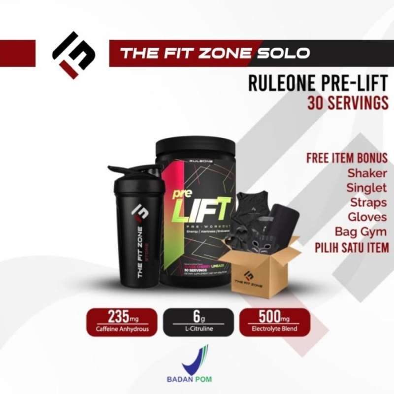 Jual Rule 1 Pre Lift 30 Serving Pre Workout Ruleone Energy Fokus Di ...