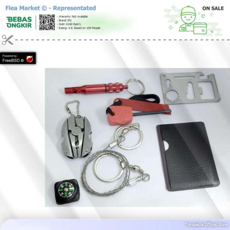 Promo Portable SOS Tool Kit Earthquake Emergency Outdoor Survival ...