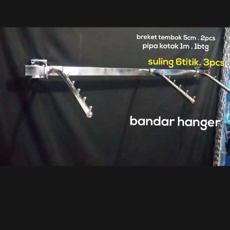 Promo Gantungan Pipa Kotak Set Dengan Hanger Suling Diskon 12% Di ...