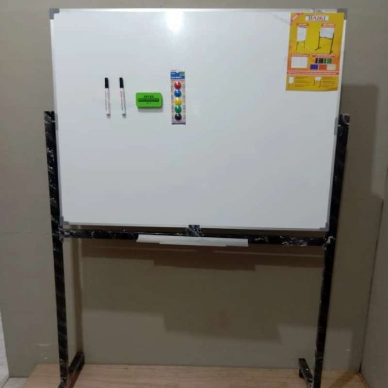 Promo Whiteboard Magnetic Daiki Single Face Stand Uk 60X120 Cm ...