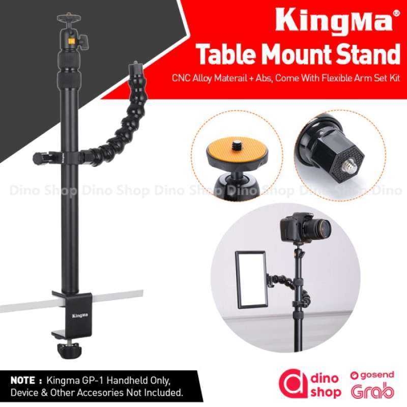 Promo Kingma Set Kit Table Desk Mount Overhead Stand Light Hp Camera ...