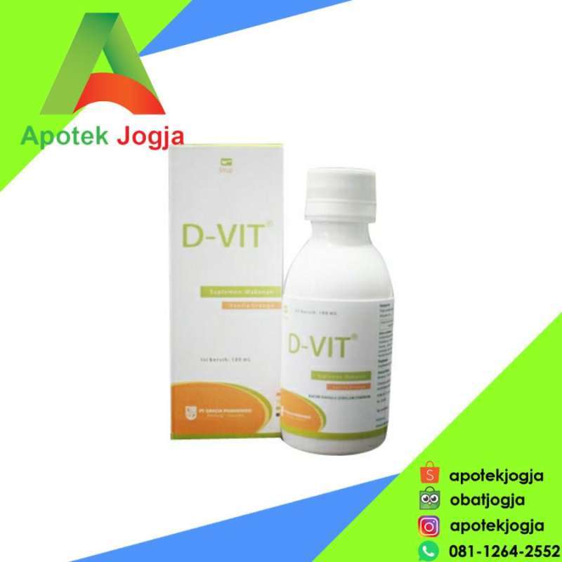 Jual D-Vit Syrup 100ml Vitamin D3 Suplemen Daya Tahan Tubuh Anak di ...