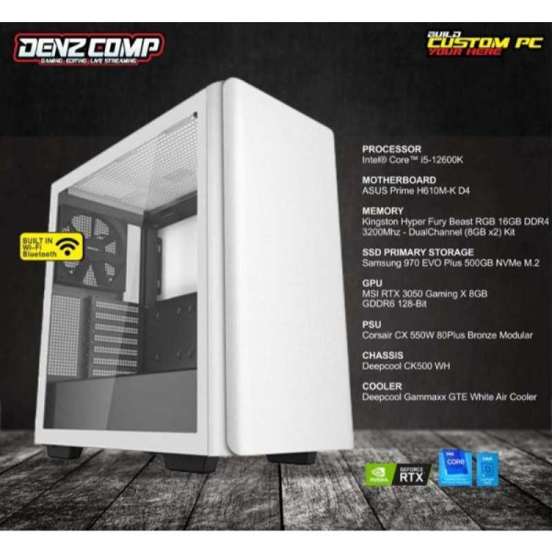 Jual DENZ GAMING PC V2 - I5 12600K RTX 3050 RAM 16GB NVME 500GB di ...