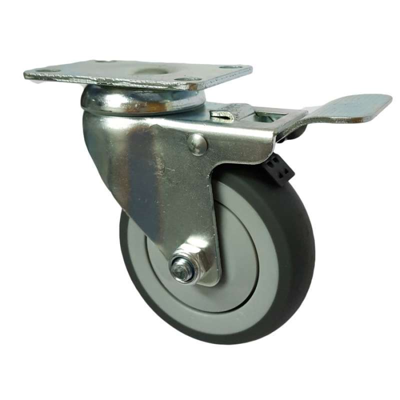 Jual Roda Caster / Troli / Trolley Karet Tpr 3 Inch Rem ( Kunci ...