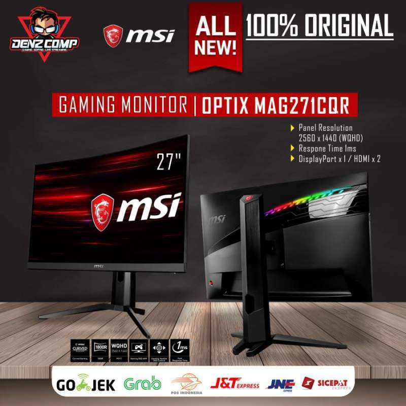 Jual Msi Optix Mag271cqr Curved - Gaming Monitor - 144hz 1ms - 2k - Rgb Di Seller Denzcomp ...