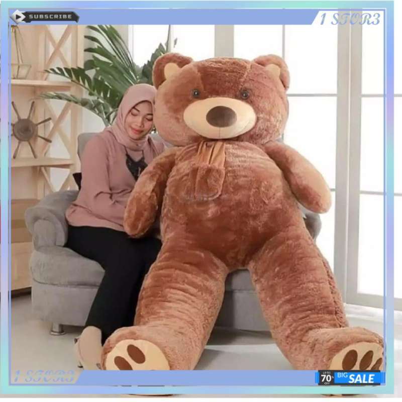 Promo Boneka Teddy Bear Super Jumbo Ukuran 1,5 Meter Diskon 7% di ...
