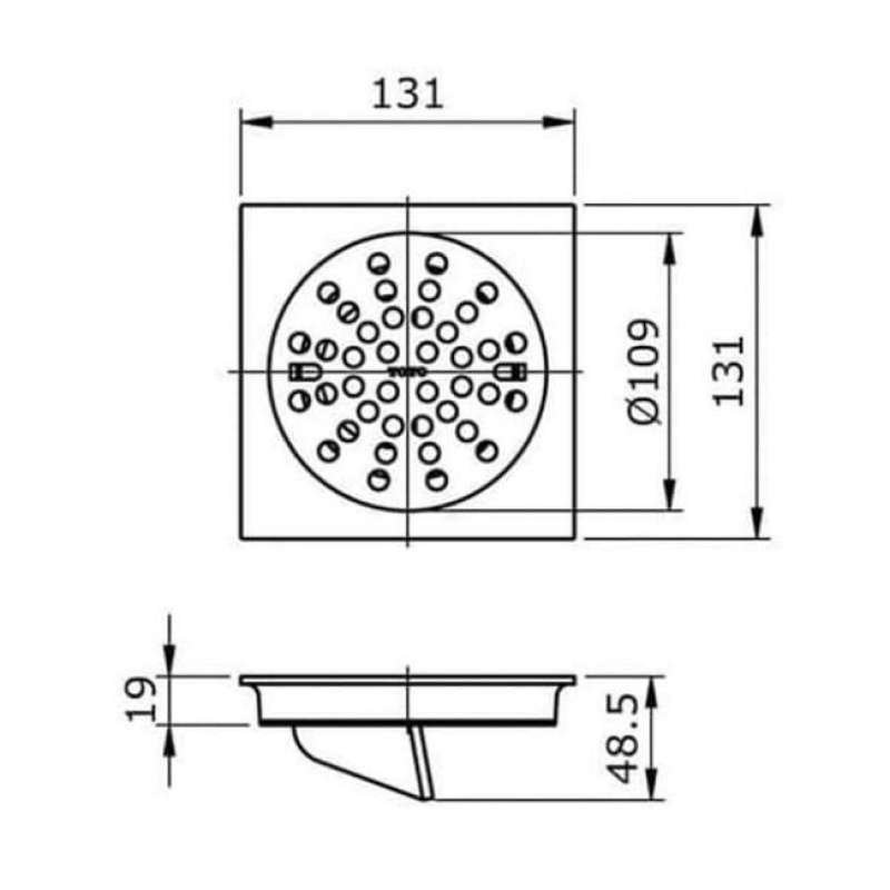 Jual Floor Drain Toto Tx 1 Cv 2 / Saringan Kamar Mandi Toto Tx1cv2 Di ...