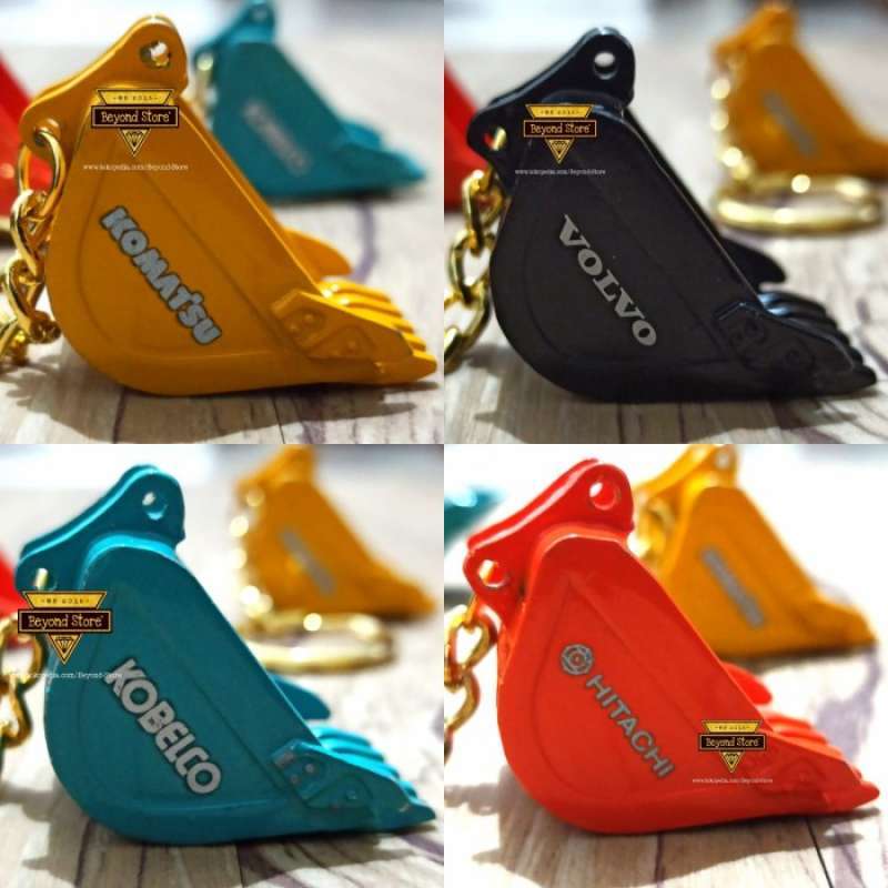 Promo miniatur alat berat import gantungan kunci keychain bucket ...