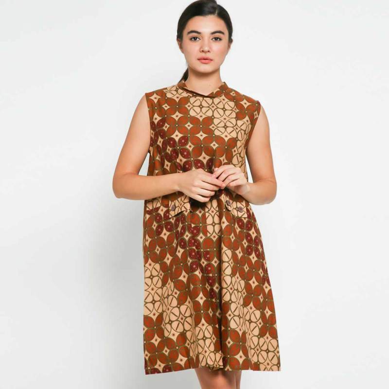 Promo DAYS by Danar Hadi Dress Batik Motif Kawung SInambung Wanita 77. ...