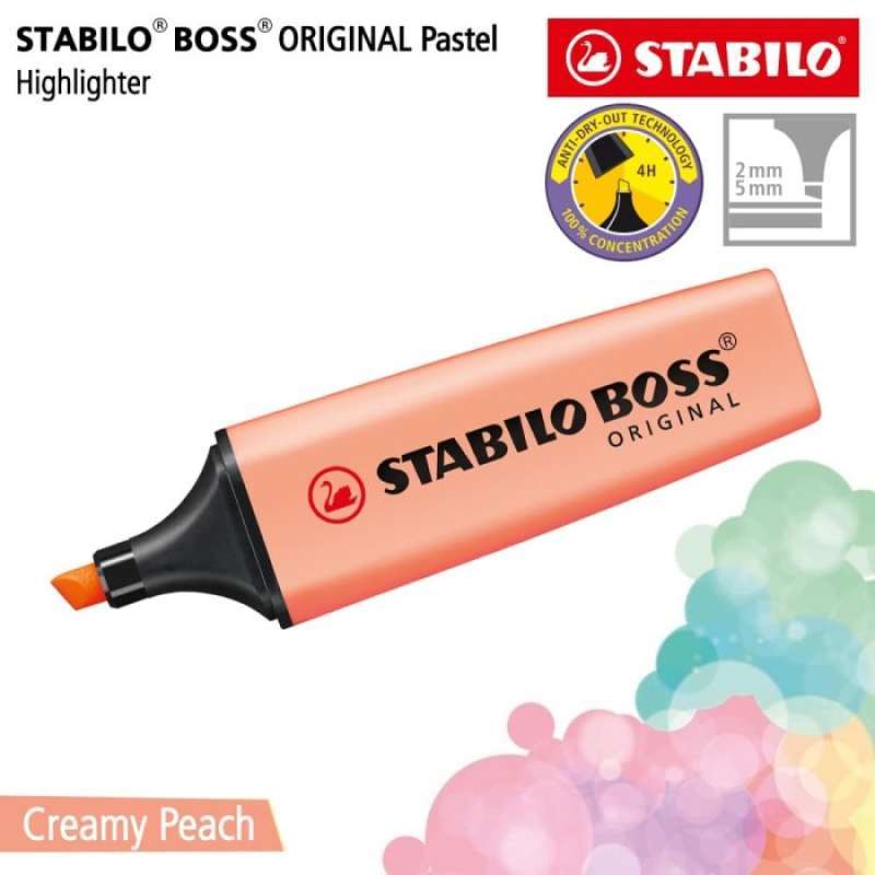 Jual STABILO BOSS PASTEL Creamy Peach / Highlighter Original Warna ...