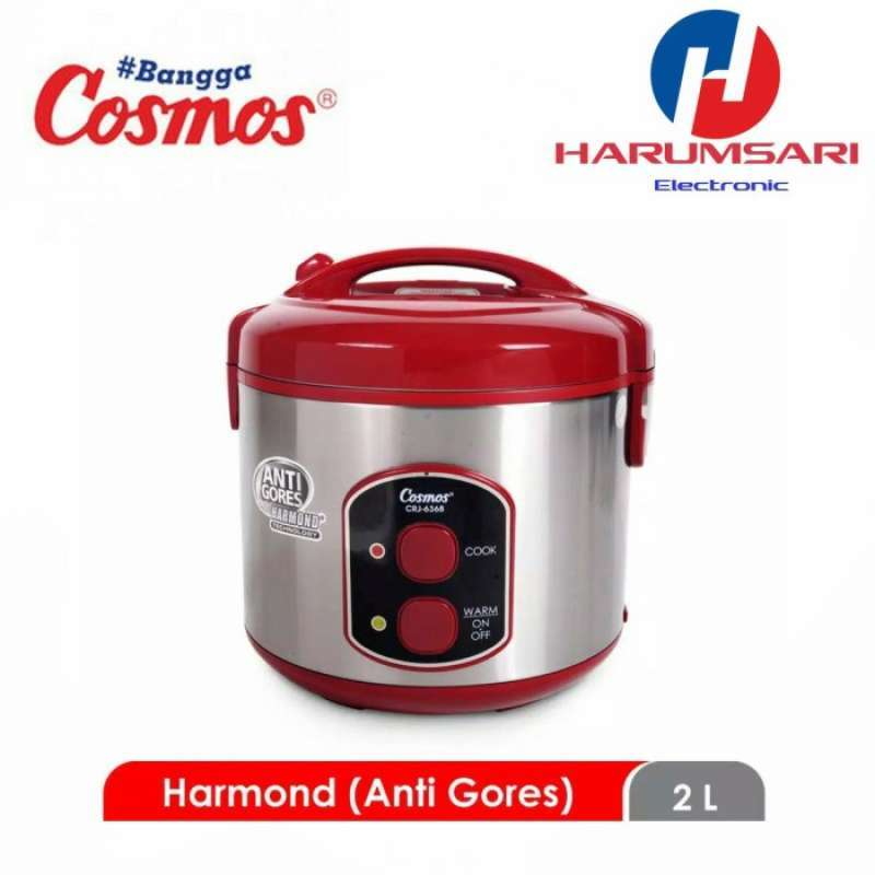 Promo Rice Cooker/Magic Com Stainless COSMOS CRJ-6368 Kapasitas 2 Liter ...