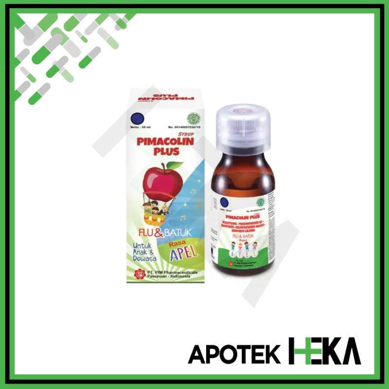 Jual Pimacolin Plus Sirup 60 ml Rasa Apel - Sirup Flu dan Batuk Anak ...