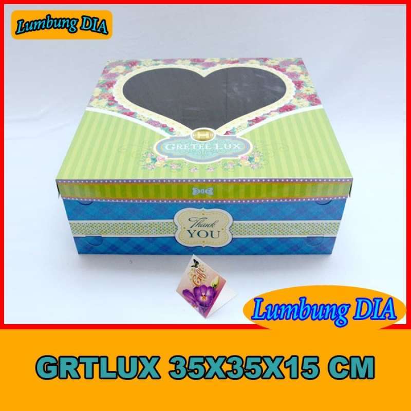 Jual Dus Kue Tart / Dus Gretel Lux / Kotak Gretel Lux Ukuran 35 Isi 5 ...