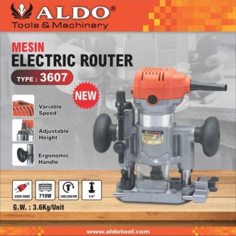 Jual Mesin Router Electric ALDO 3607 Mesin Profil Listrik Daya Rendah ...