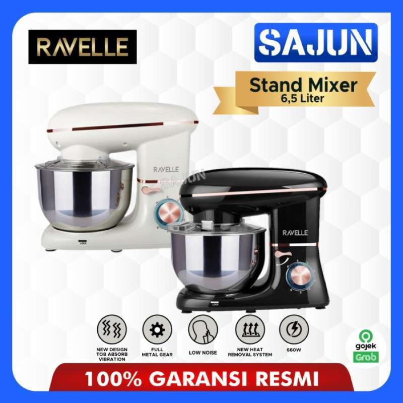Jual RAVELLE Stand Mixer Kapasitas 6.5 Liter Standing Mixer 660W RSM ...