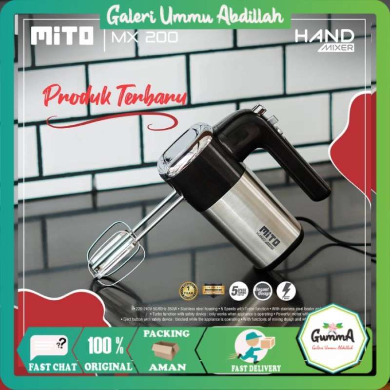 Promo Hand mixer mx200 mito Mixer Tangan Mito Garansi Resmi Diskon 31% di Seller NiaGaraa - Kota ...