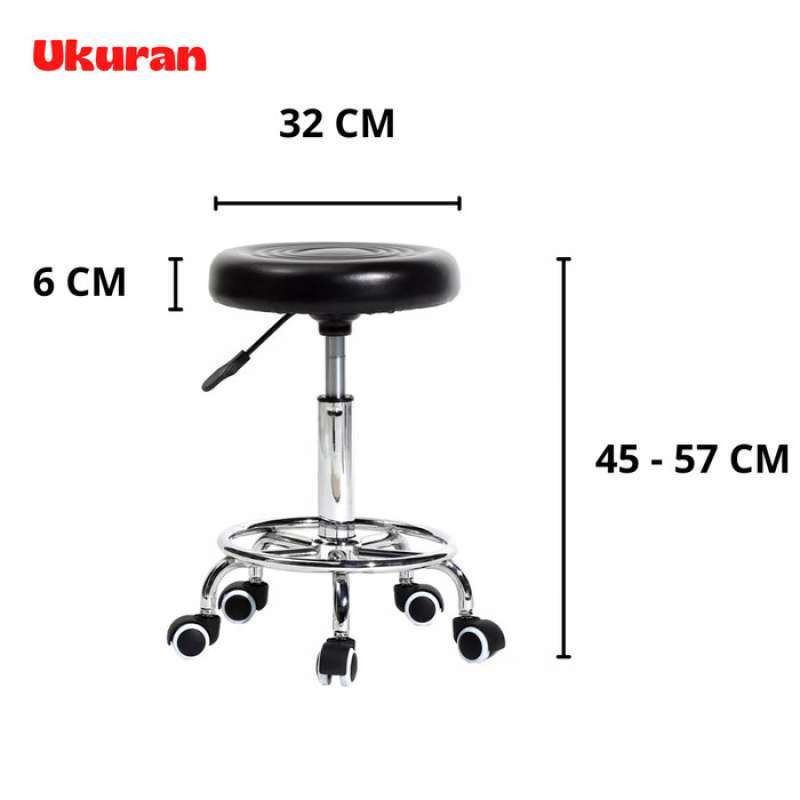 Jual Kursi Kantor Kursi Salon Bulat Kursi Bar Hidrolik Chrome 513 Harga ...
