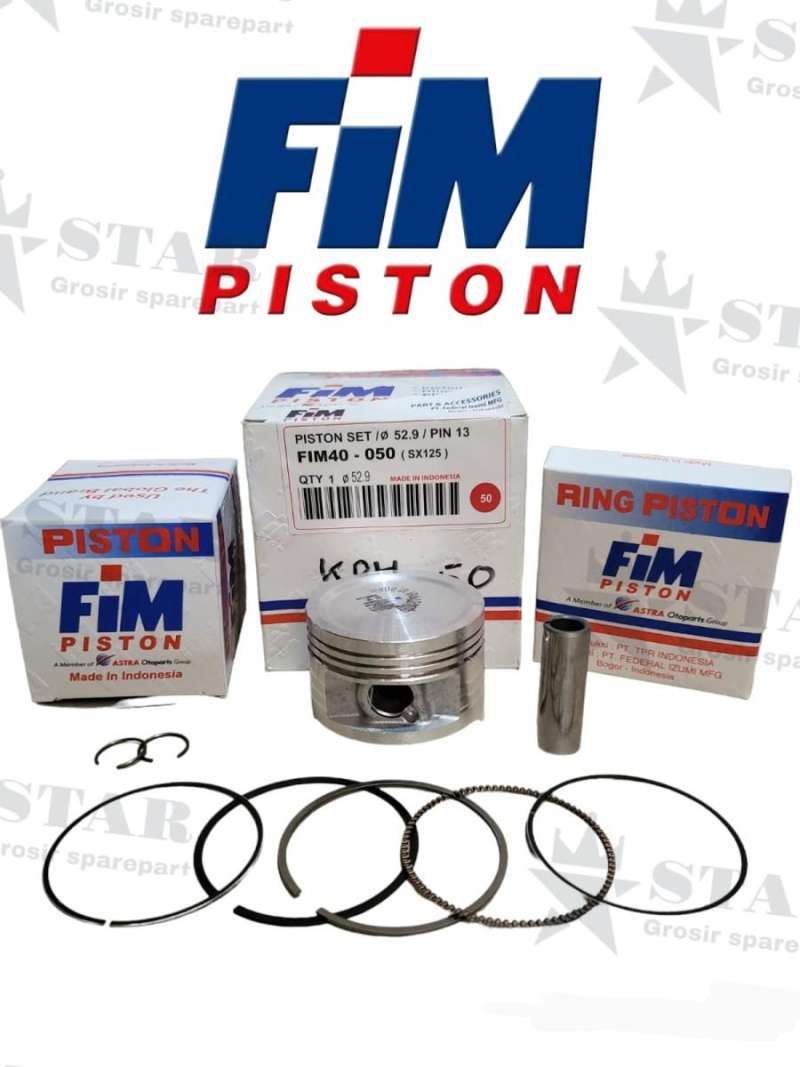 Jual Piston Kit Karisma Kph / Supra X 125 / Kirana Fim 40 - 150 (53,9MM ...