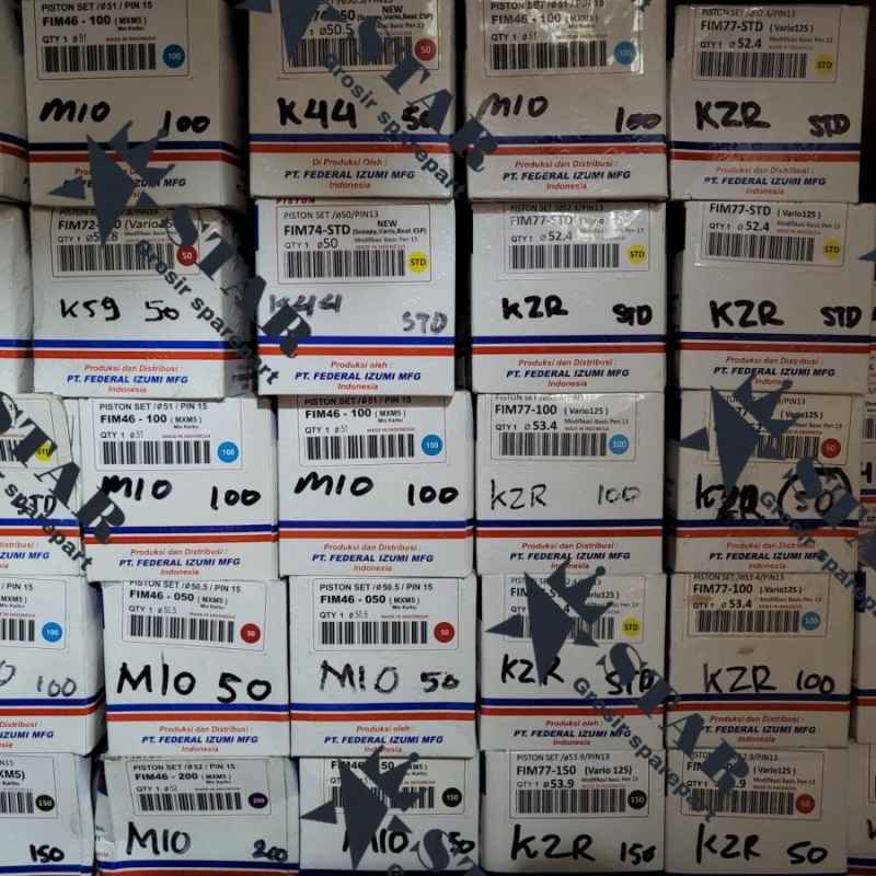 Jual Piston Kit Karisma Kph / Supra X 125 / Kirana Fim 40 - 150 (53,9MM ...
