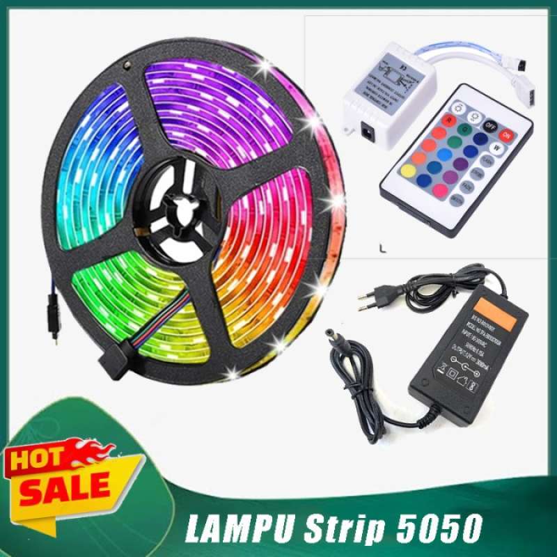 Jual Lampu Strip Led Rgb 5050 Smd Fleksibel 5m Remote Control Di Seller