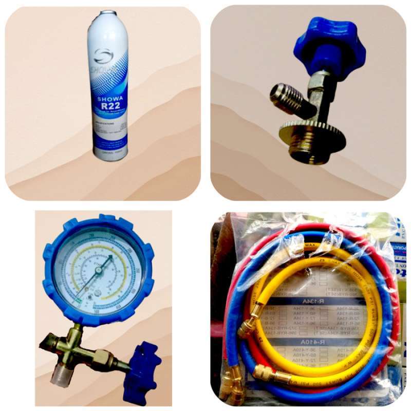 Promo Paket Pengisian AC Freon R22 Manifold Multi 500 Psi Diskon 23% di ...