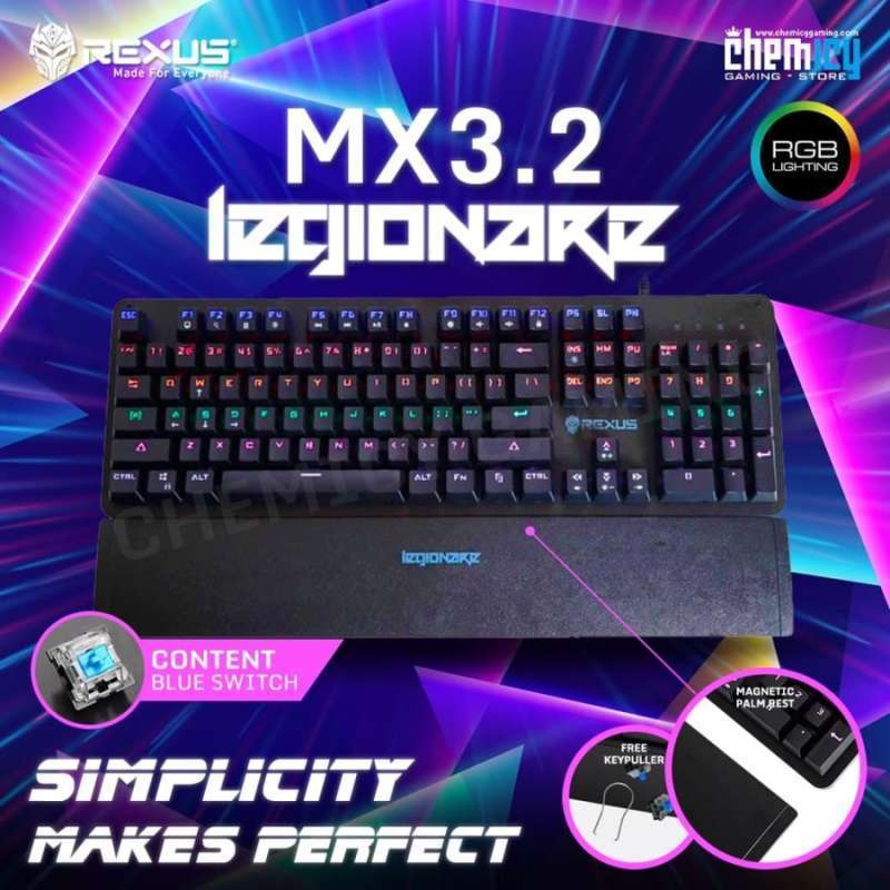 Jual Rexus Mx3 Mechanical Keyboard Original Murah - Harga Diskon Juli ...