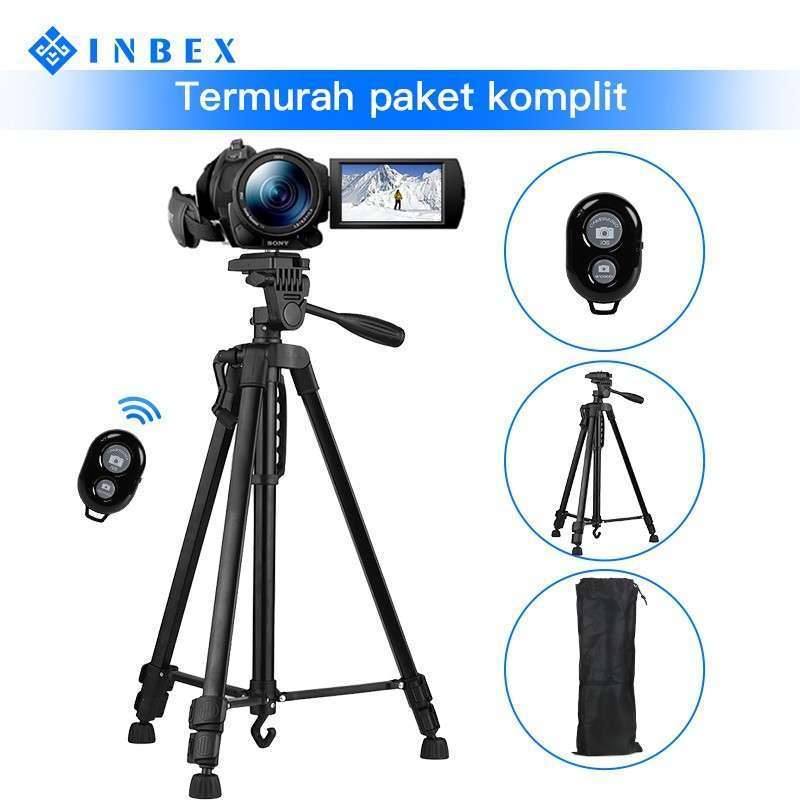 Jual INBEX TF-3366 Tripod Kamera+Bluetooth Remote+Bag/133CM Rotation ... Jual INBEX TF-3366 Tripod Kamera+Bluetooth Remote+Bag/133CM Rotation ...